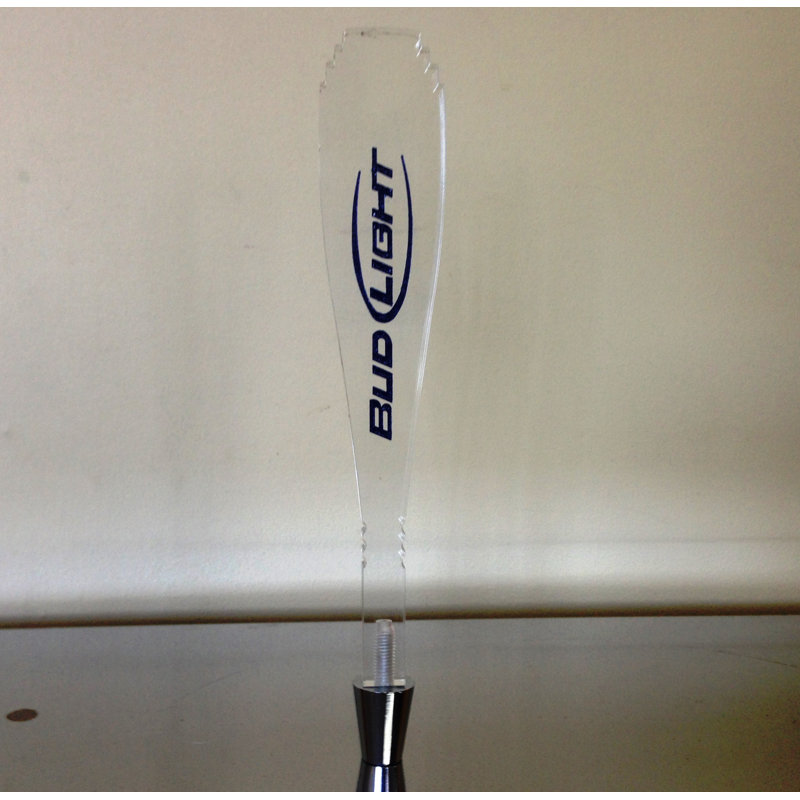Ivy Bronx Clear Acrylic Beer Tap Handle Draft Pub Style Bud Lite | Wayfair