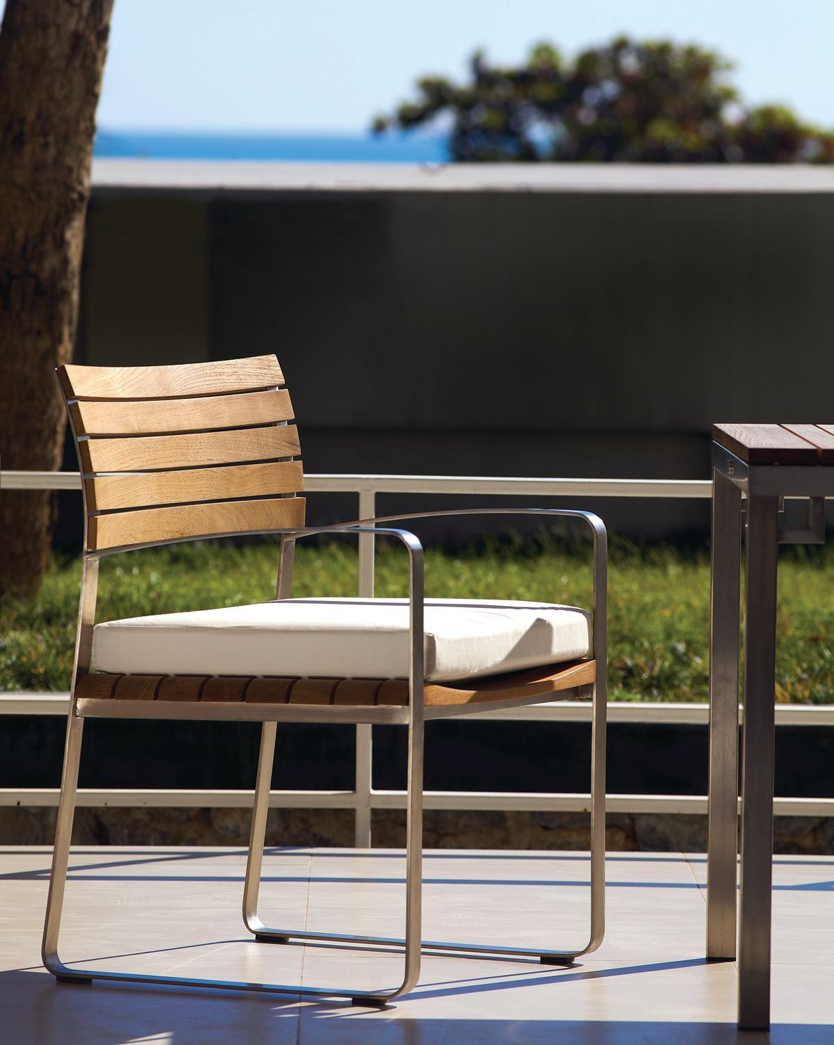 OASIQ Limited 400 Teak Patio Dining Chair with Cushion - Wayfair Canada