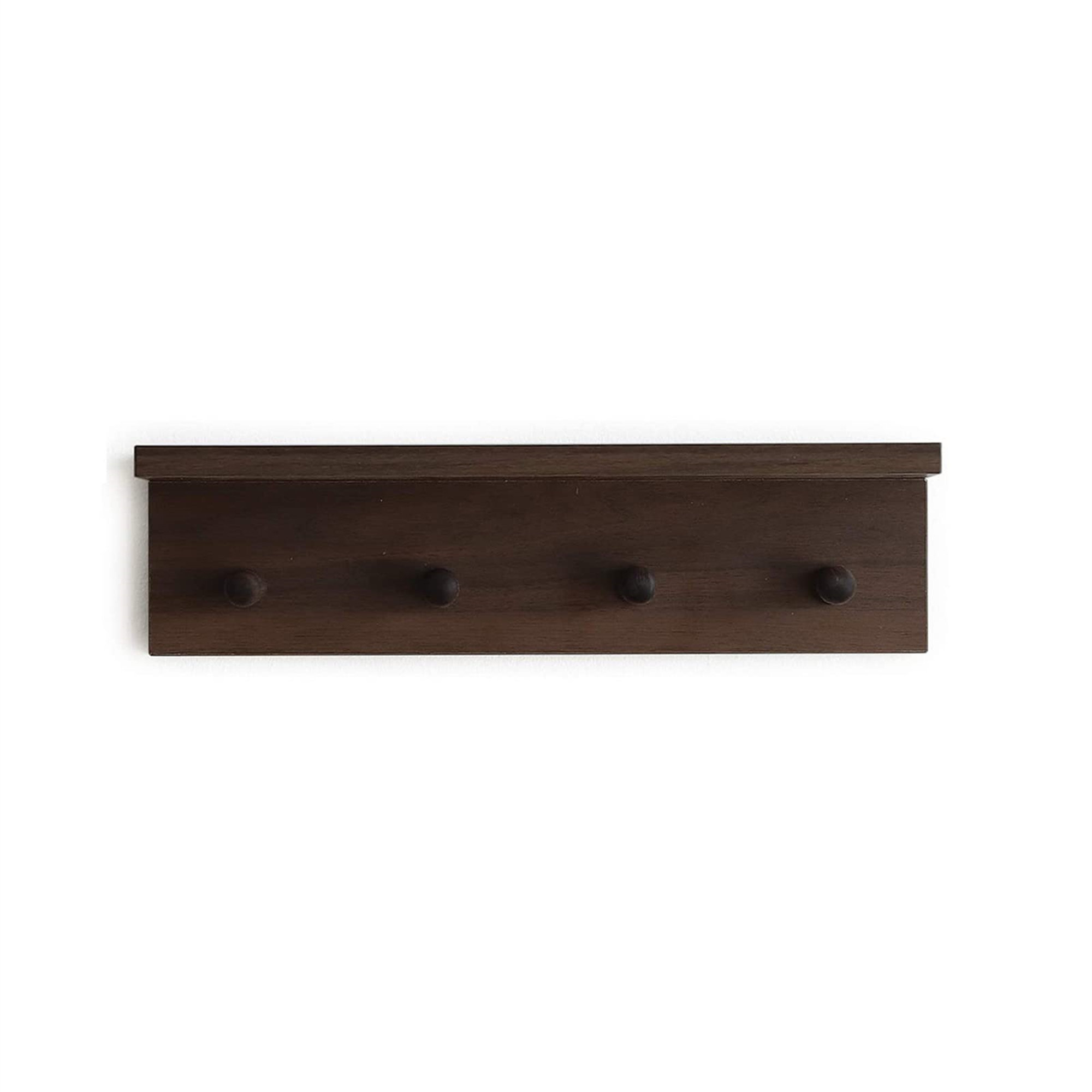 George Oliver Wall-Mounted Wooden Hook Rack | Wayfair