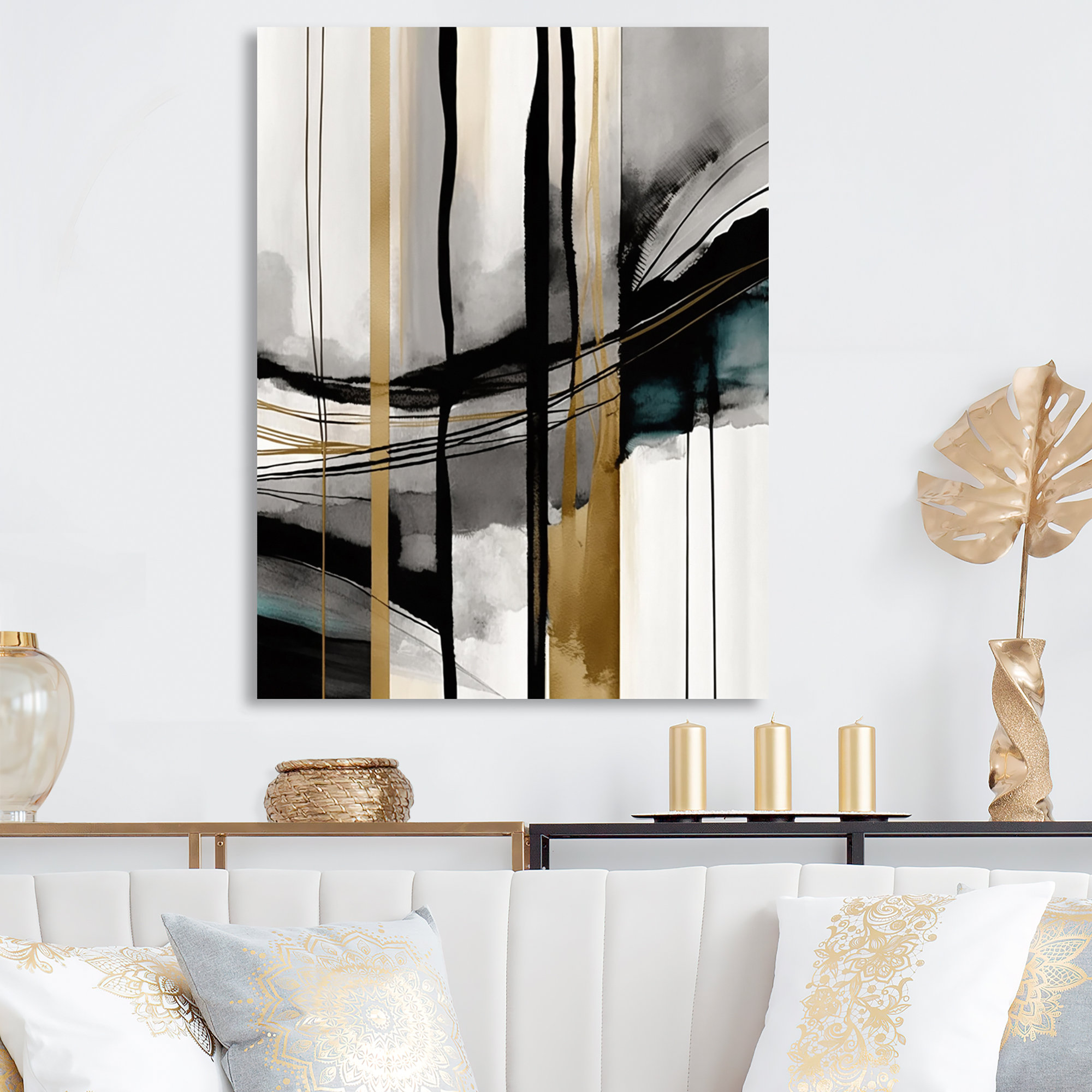 Ivy Bronx " Abstract Transitional Modern Shapes II " | Wayfair