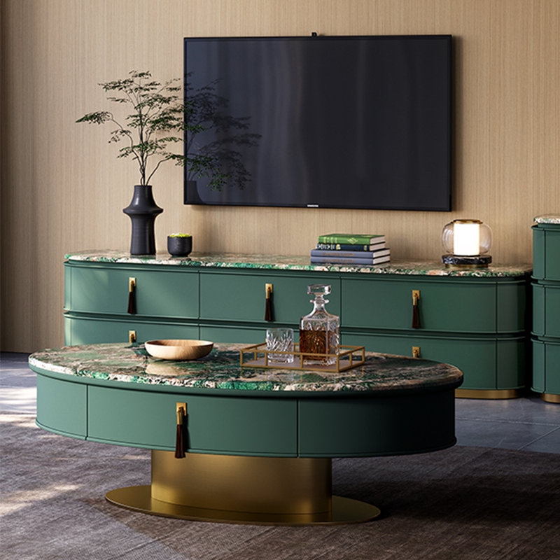 Trentastic Trails Marble top TV cabinet coffee table | Wayfair