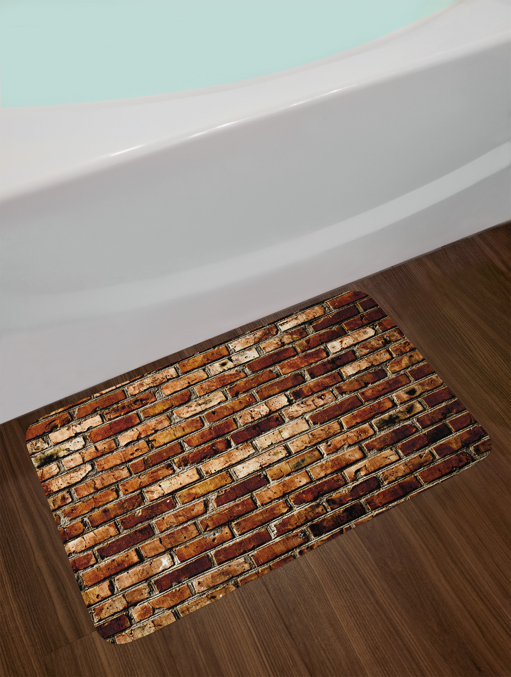East Urban Home Old Brown Bath Rug | Wayfair