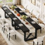 Gracie Oaks 63'' Farmhouse Dining Table for 4–6, Rectangular Kitchen ...