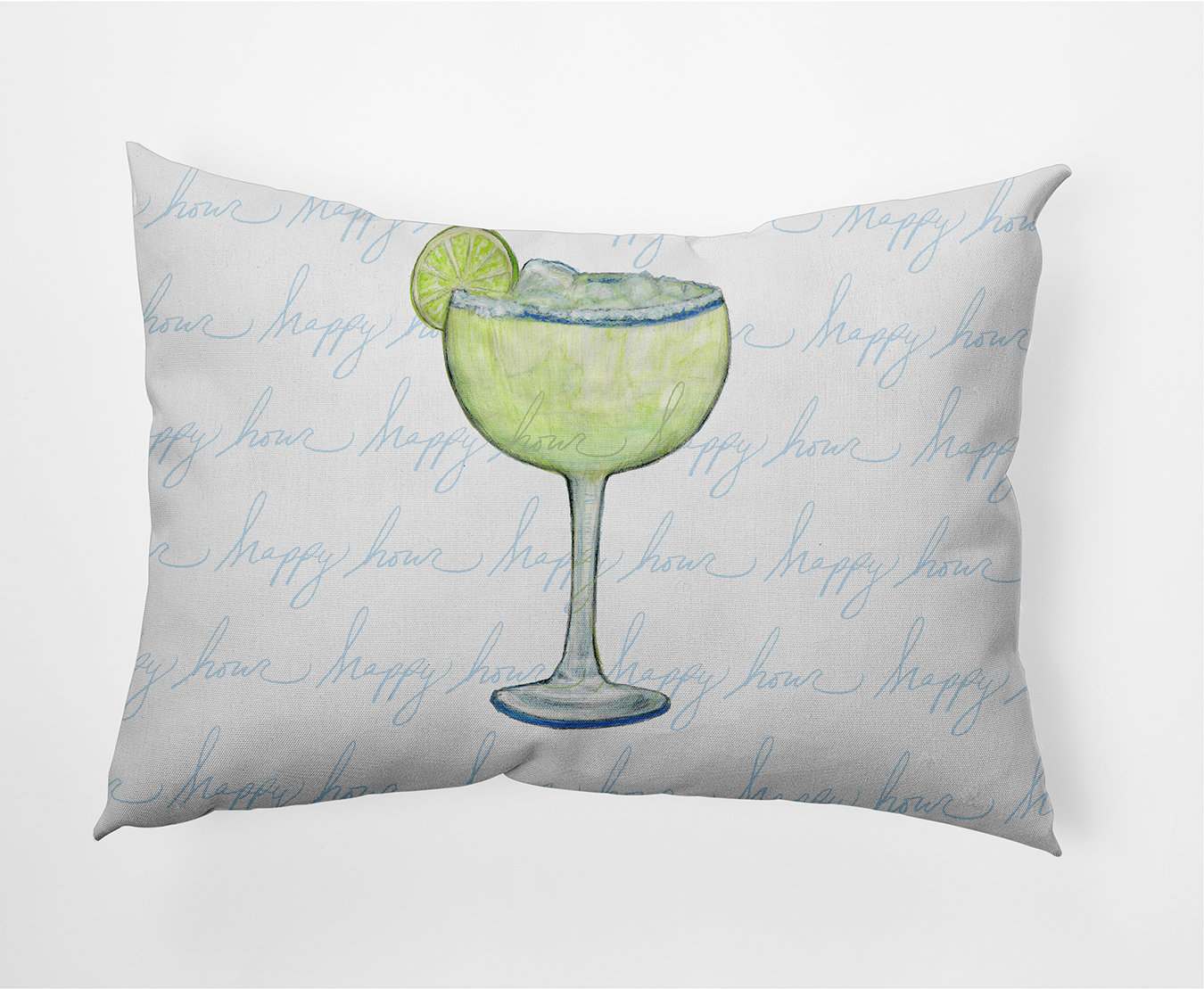 e by design Margarita Margarita Text Fade Happy Hour Pillow Cover ...