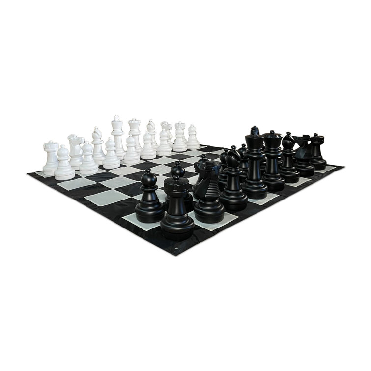 MegaChess Quick Fold Nylon Giant Chess Mat with 13" Squares & Reviews ...