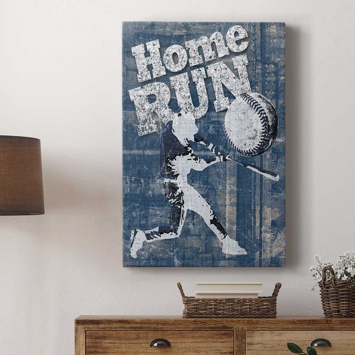Latitude Run® Home Run Hitter -Custom Wrapped Gallery Cavas | Wayfair