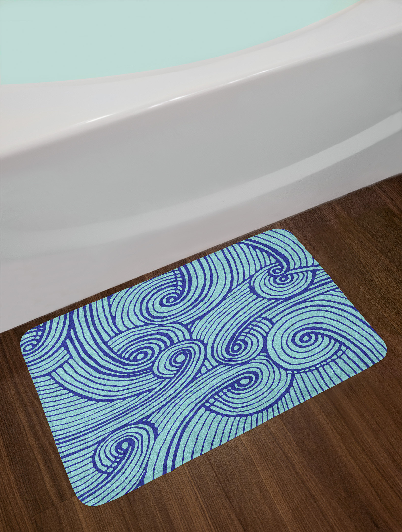East Urban Home Milliemae Abstract Bath Mat | Wayfair