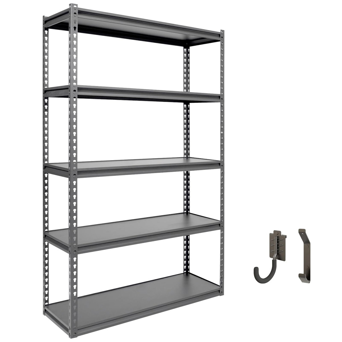 Rebrilliant Heavy Duty Garage Shelving, 5-Tier Metal Shelving Unit ...