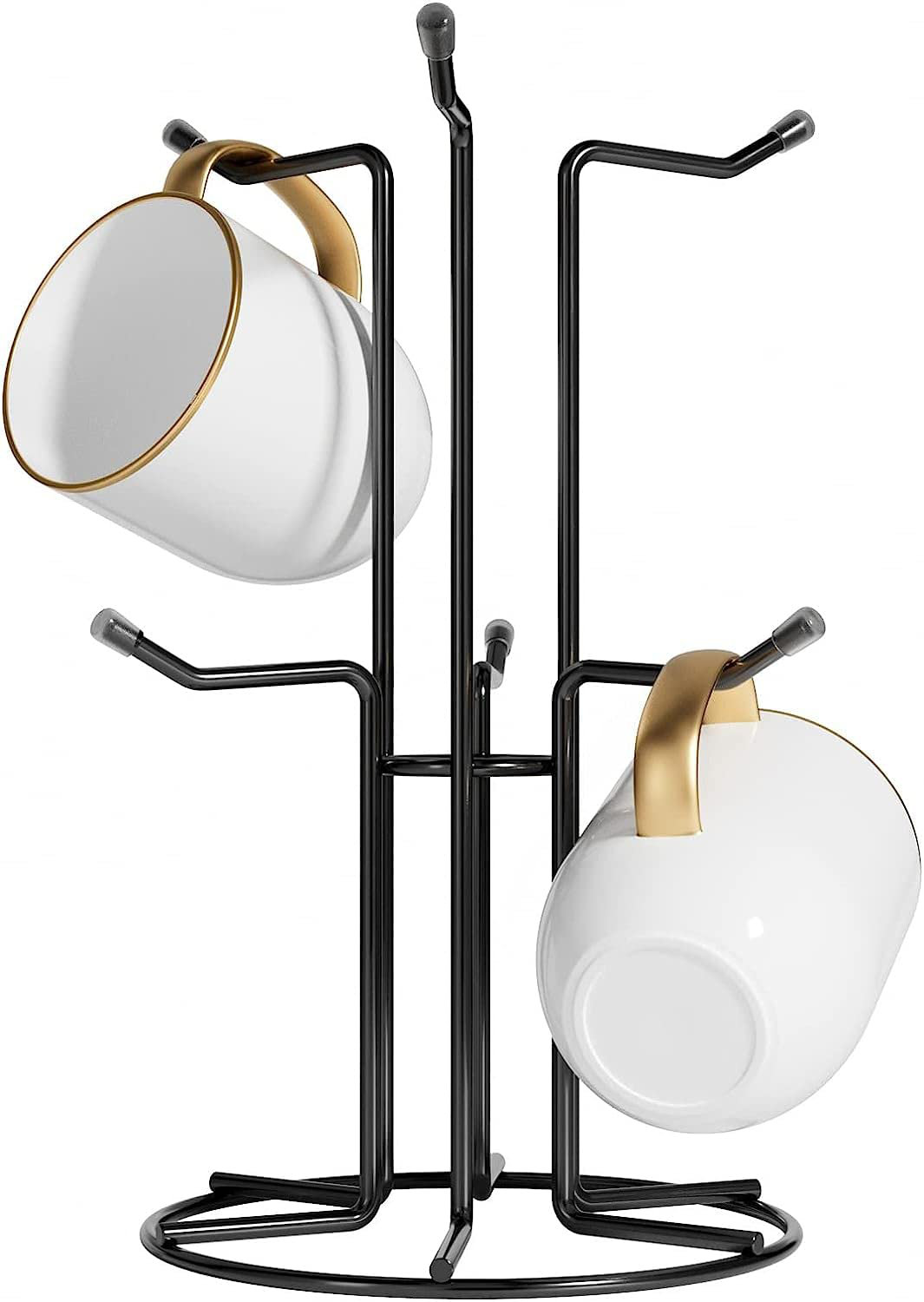 Mint Pantry® Mug Tree For Large Mugs, Counter Coffee Mug Holder With 6 ...