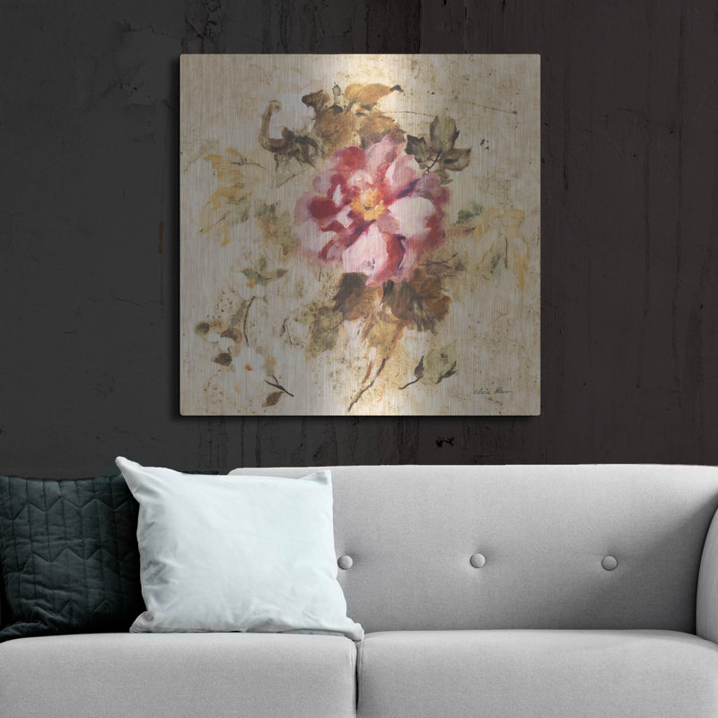 Winston Porter 'Spring Roses 1' by Cheri Blum Metal Wall Art | Wayfair