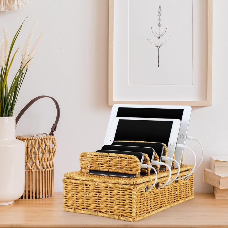 Dakota Fields Cable Management Box Charging Station For Multiple ...