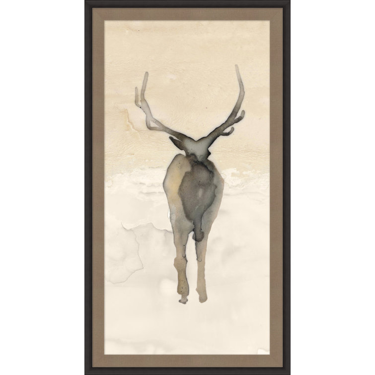 Wendover Art Group Deer Shadow Deer Shadow 2 Framed On Paper Print ...