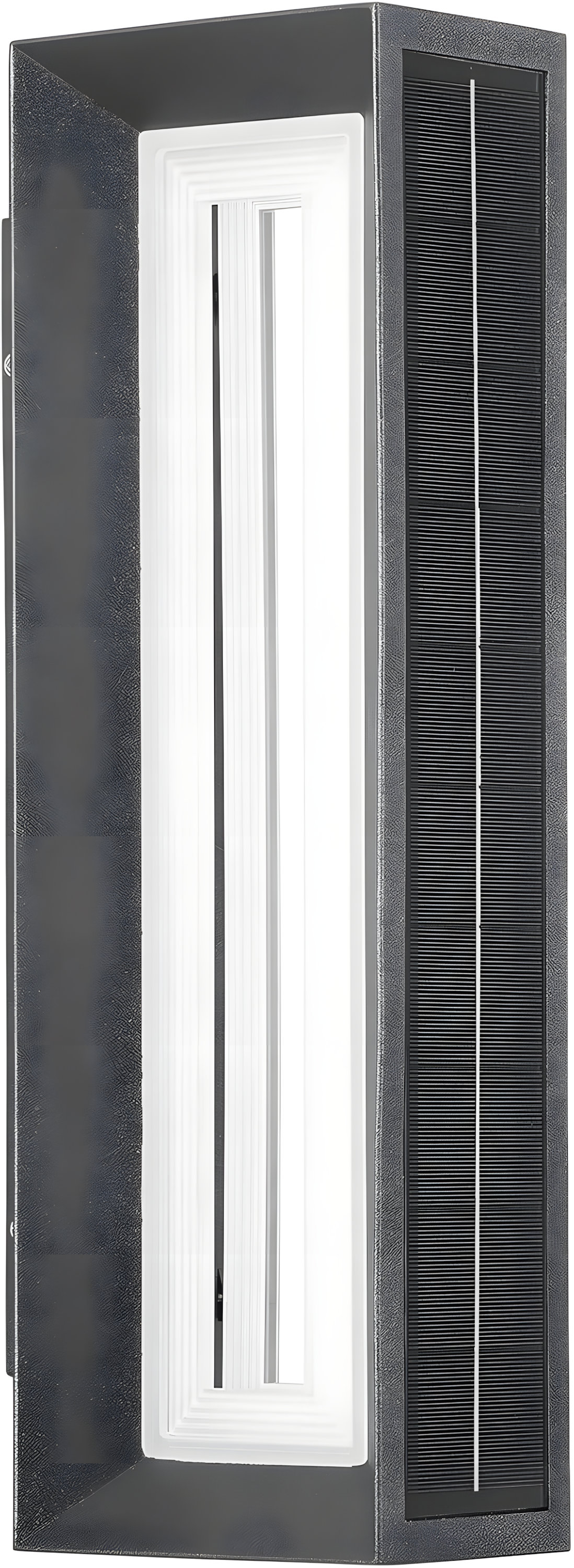 Orren Ellis Solar Outdoor Wall Sconce Light Dusk To Dawn Waterproof LED ...