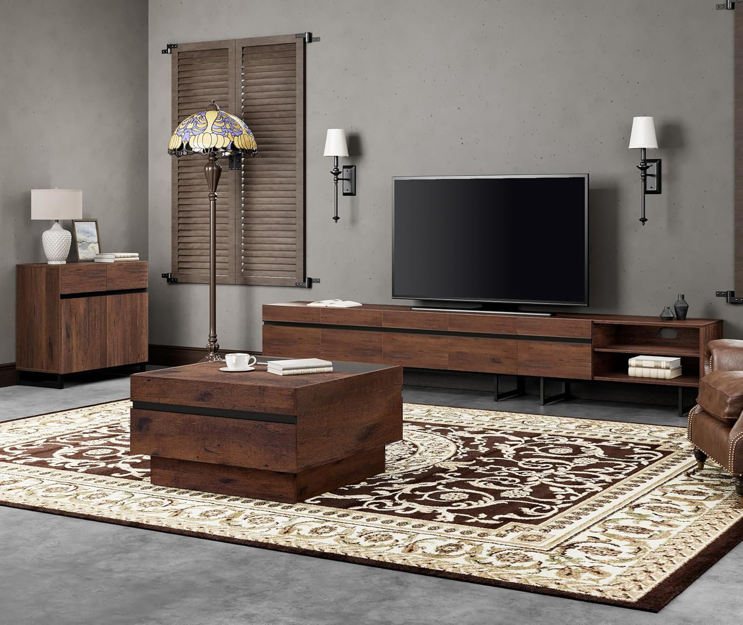 Latitude Run® Nellie 3-Piece Modern TV Stand Set, 1 Entertainment ...