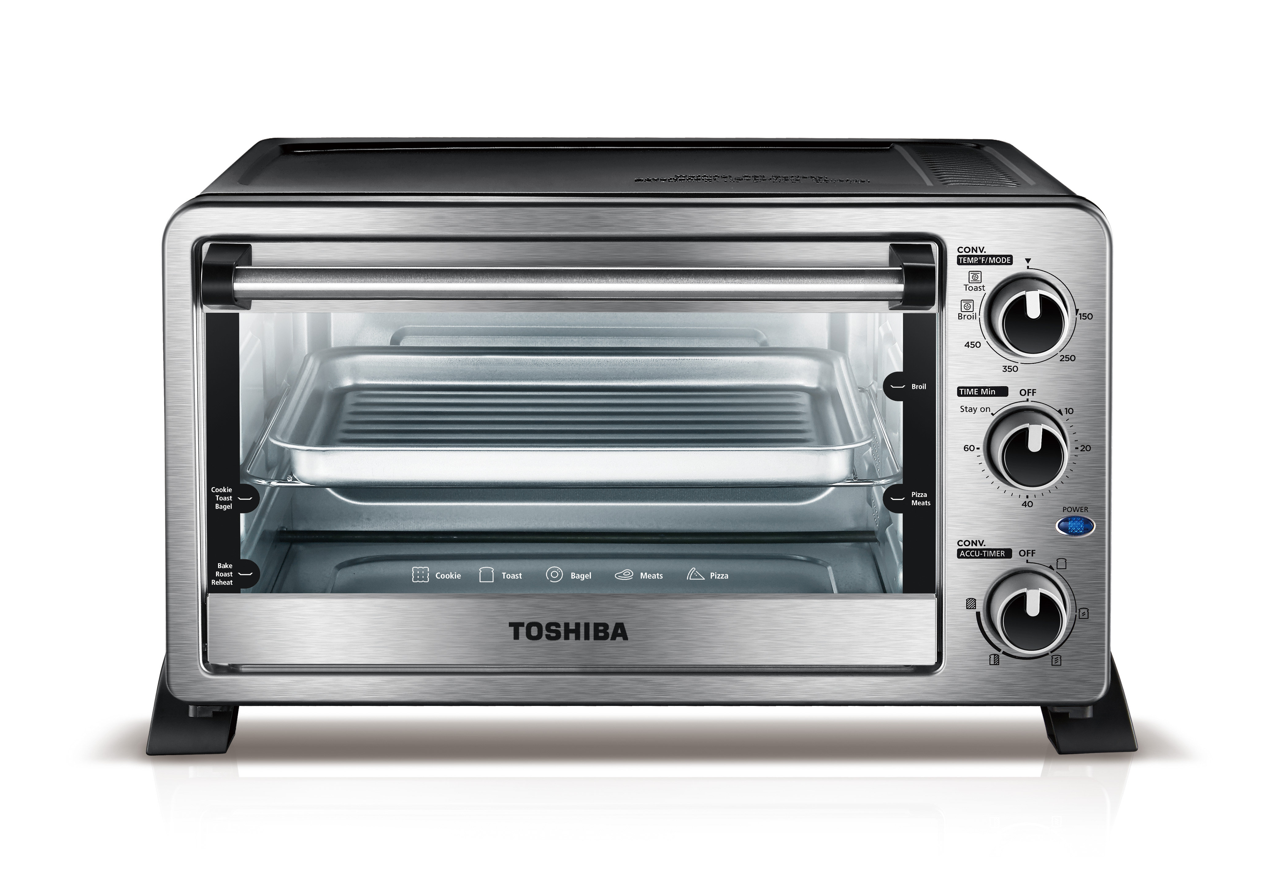 Toshiba 0.88 Cu. Ft. Convection Toaster Oven & Reviews | Wayfair
