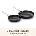 Calphalon Hard-Anodized Nonstick 8" and 10" Frying Pan Set & Reviews ...