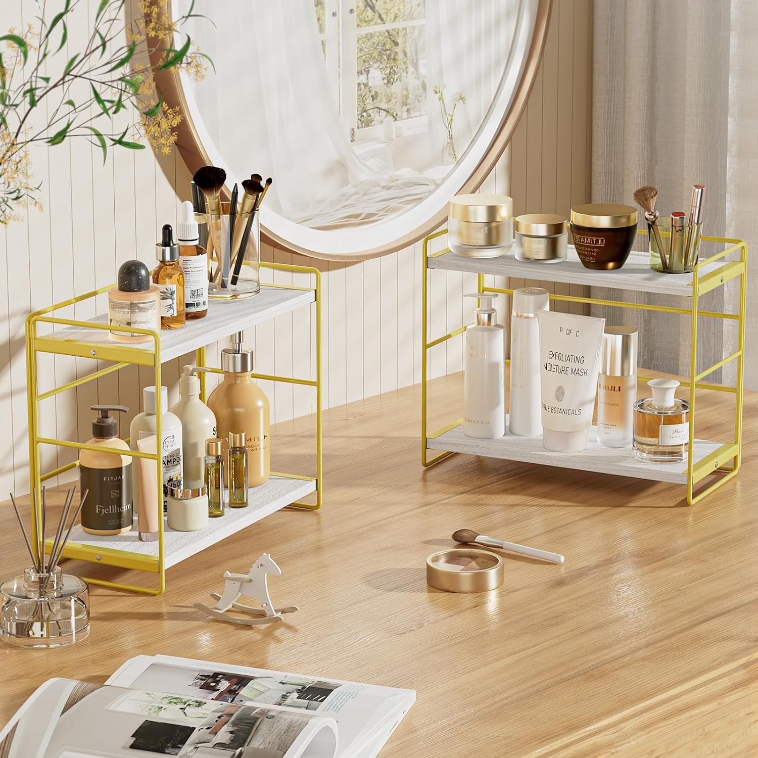 17 Stories Bathroom Countertop Organizer Set Of 2, Kitchen Counter ...