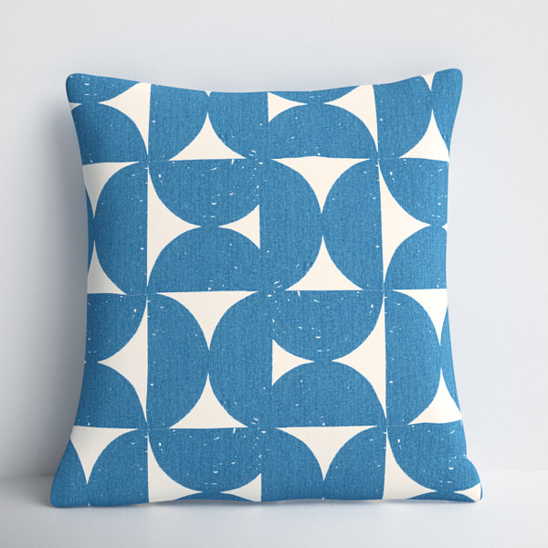 Blue Geometric Throw Pillows You'll Love | Wayfair