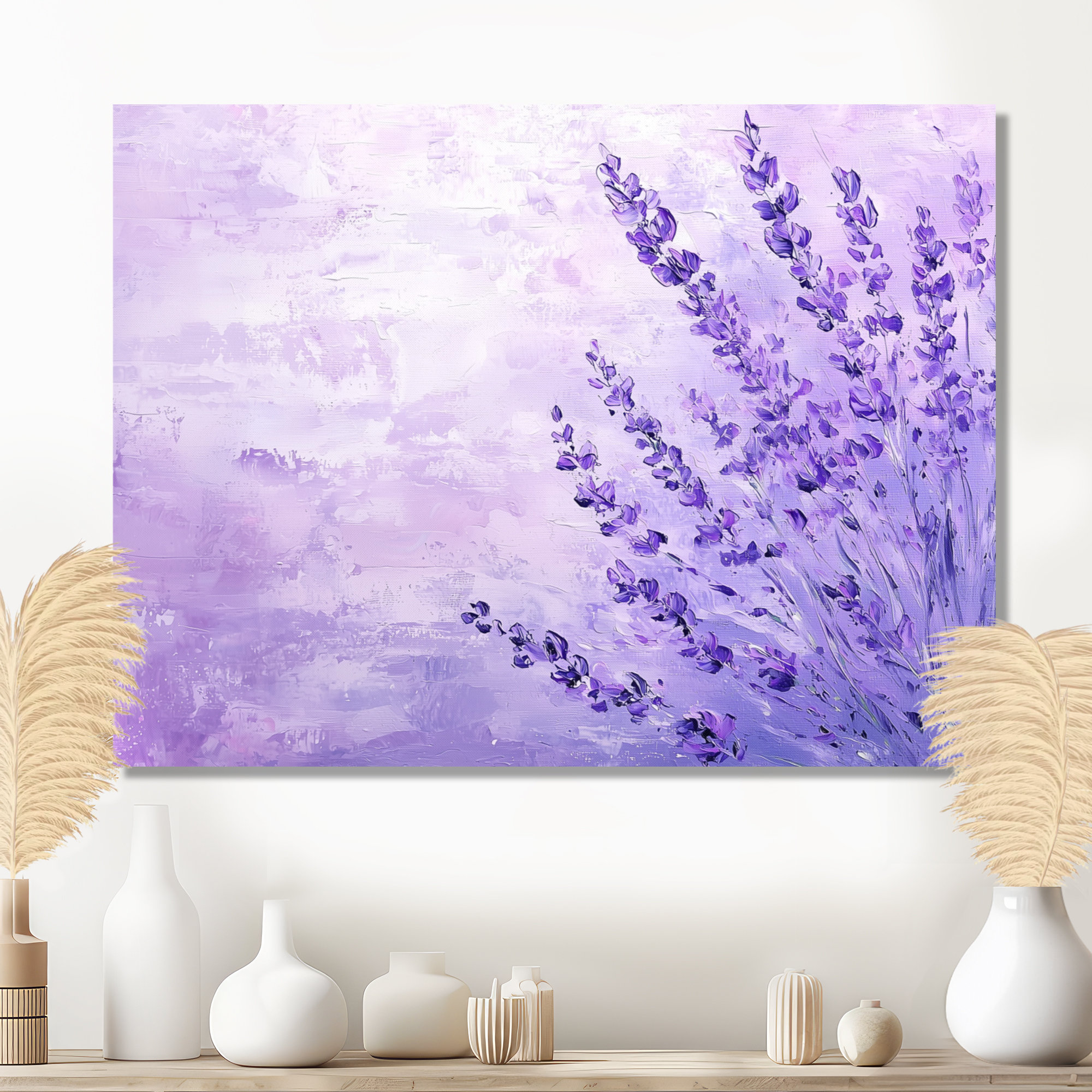 Ophelia & Co. Lavender Meadows In France III - Floral Metal Wall Decor ...