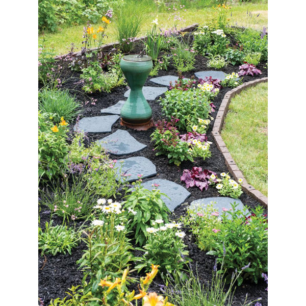 Ophelia & Co. Recycled Rubber Flagstone Stepping Stone | Wayfair