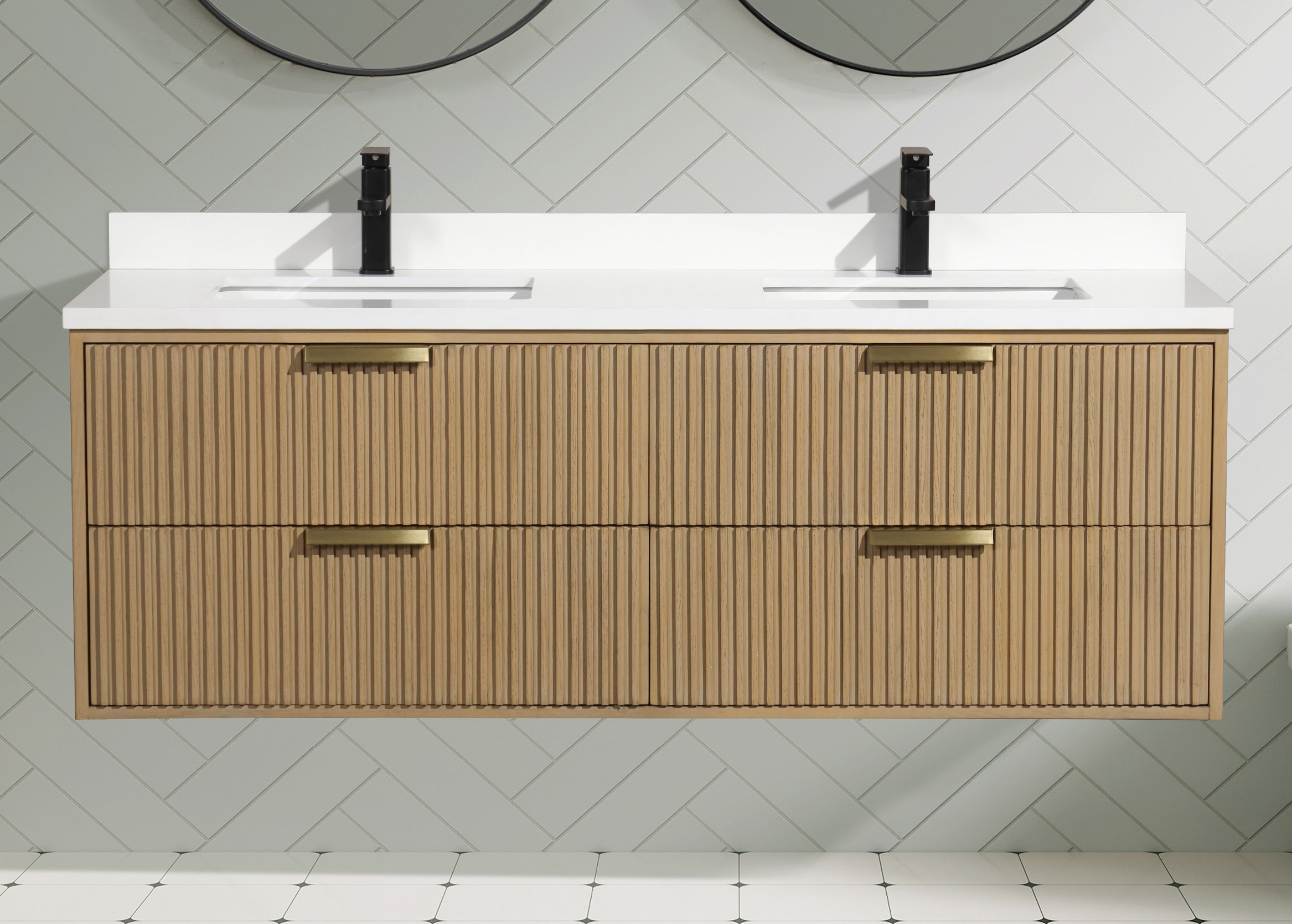 Ari Kitchen & Bath San Diego 60'' Double Bathroom Vanity With ...