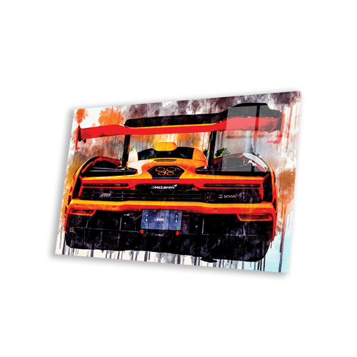 Williston Forge Mclaren Senna Rear View Orange Hypercar Orange Supercar ...