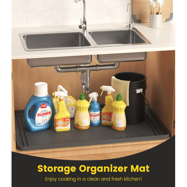 MCKINNON HOME FURNISHINGS, INC. Under Sink Mats For Kitchen Waterproof ...