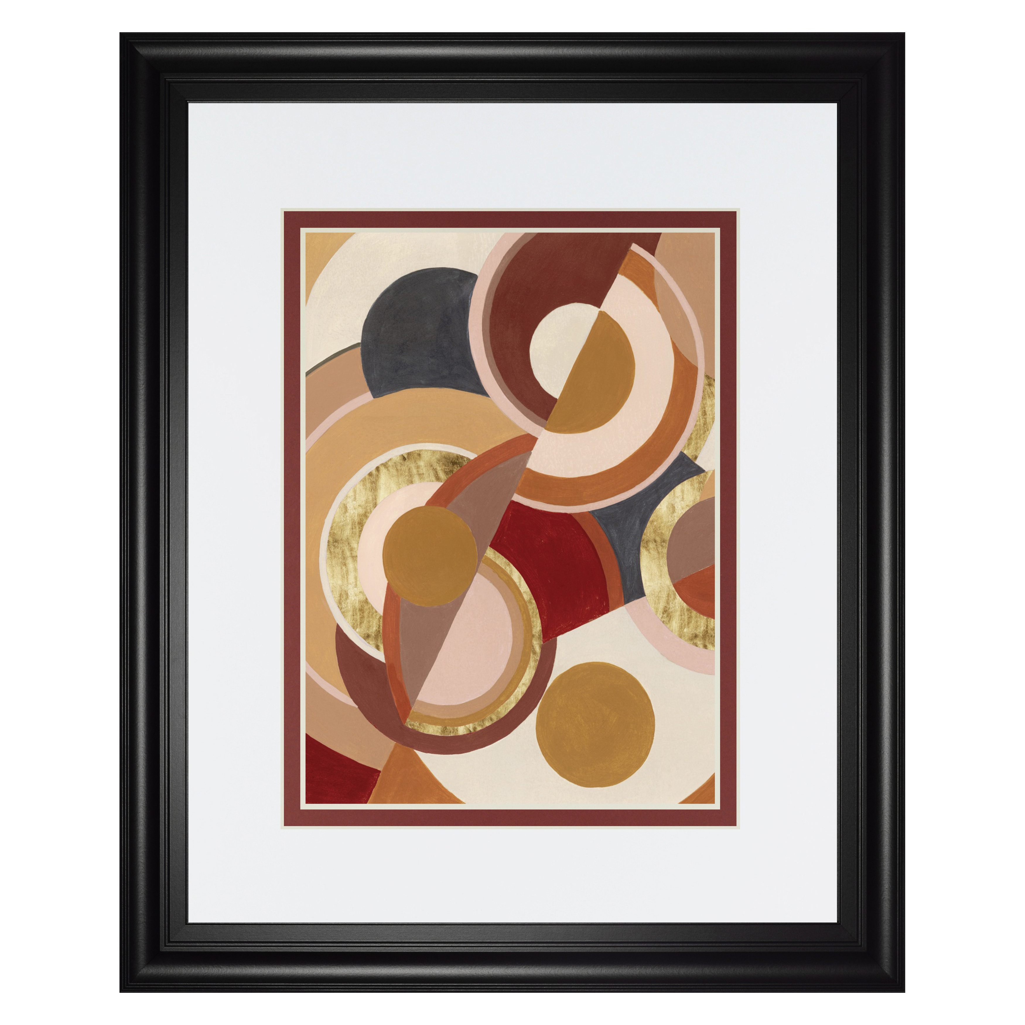 Ebern Designs Tectonic Earth I Wall Art - 34" x 40" - Black Frame | Wayfair