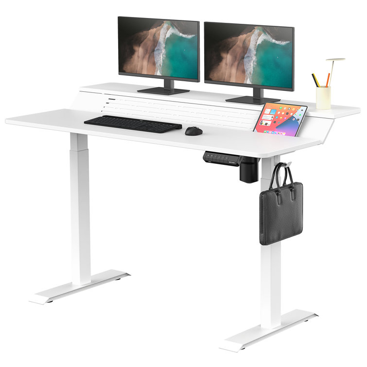 Inbox Zero 120Cm W Height Adjustable Rectangular Standing Desk ...