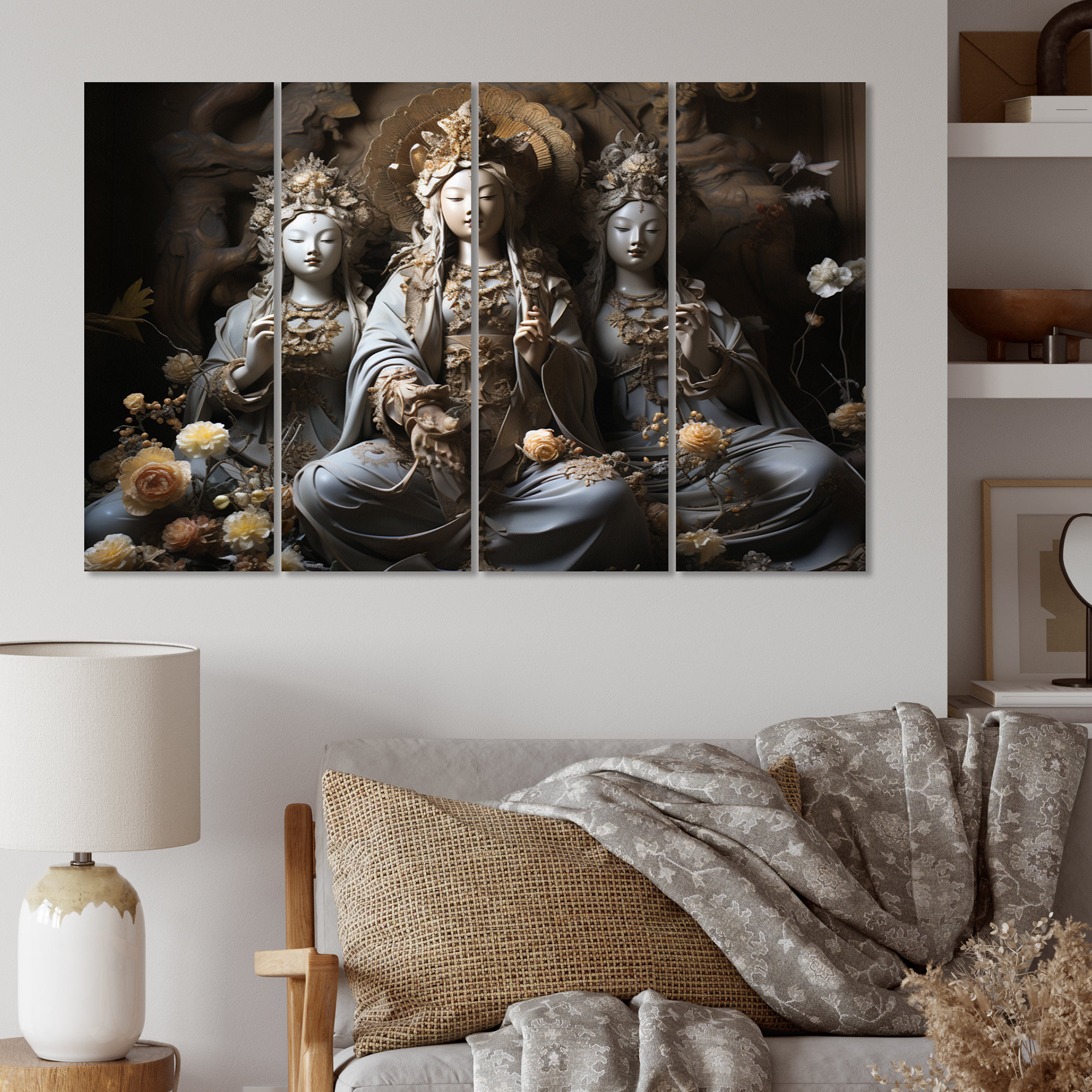 Charlton Home® Religious Mystical Guardians II - Spiritual Canvas Wall ...