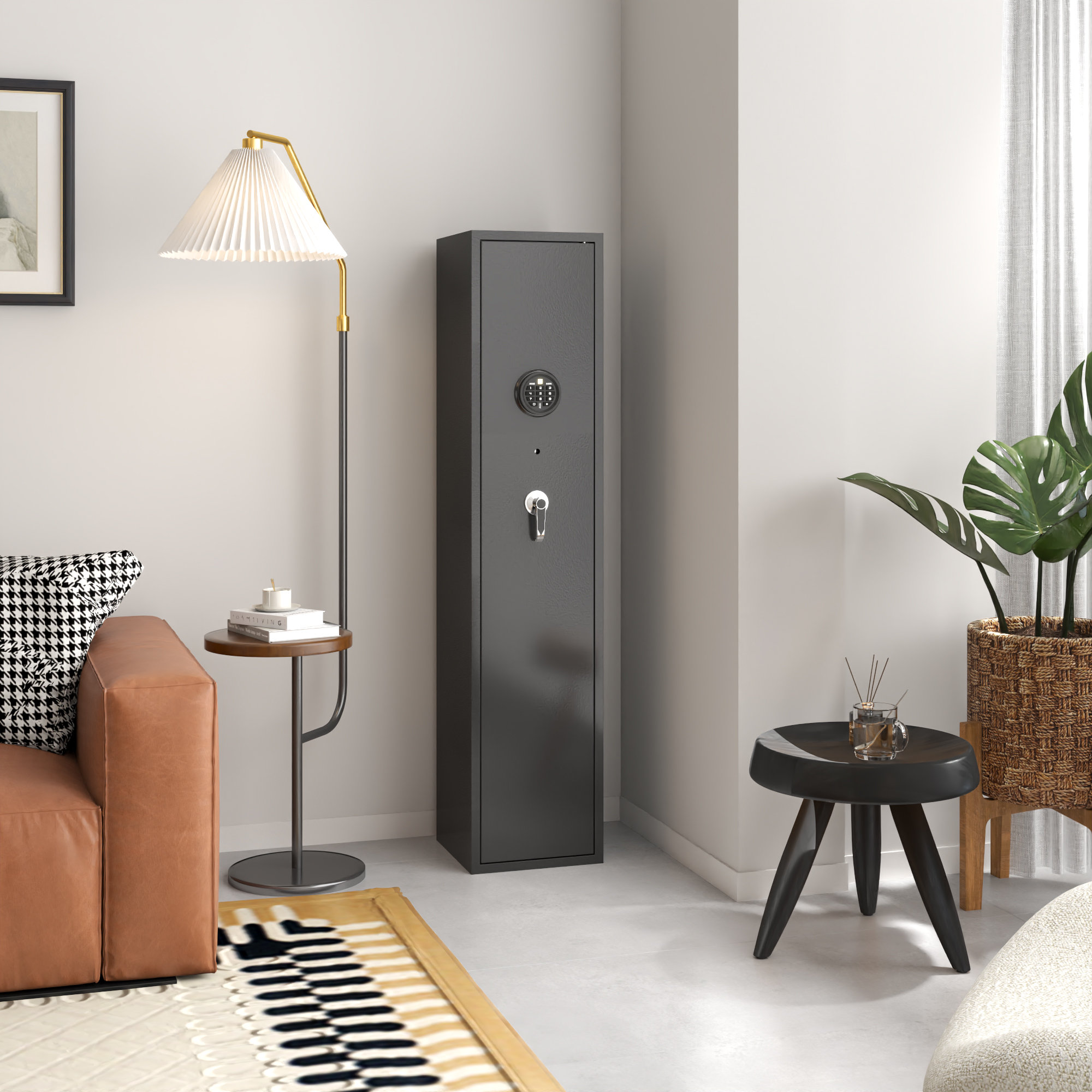 GangMei Gun safe lock,Fingerprint lock gun cabinet, Quick Access 5 ...