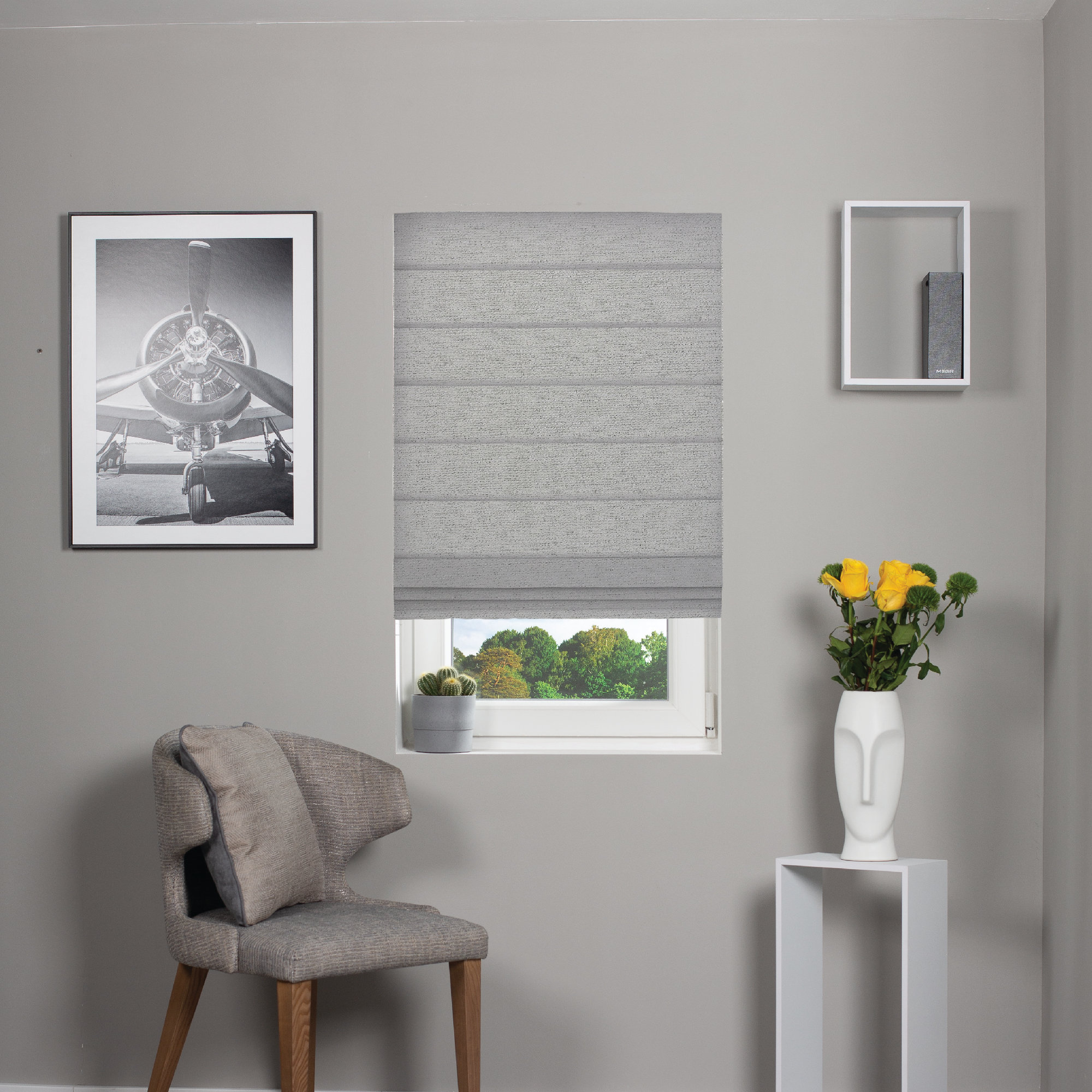 Symple Stuff Cordless Room Darkening Roman Shade | Wayfair