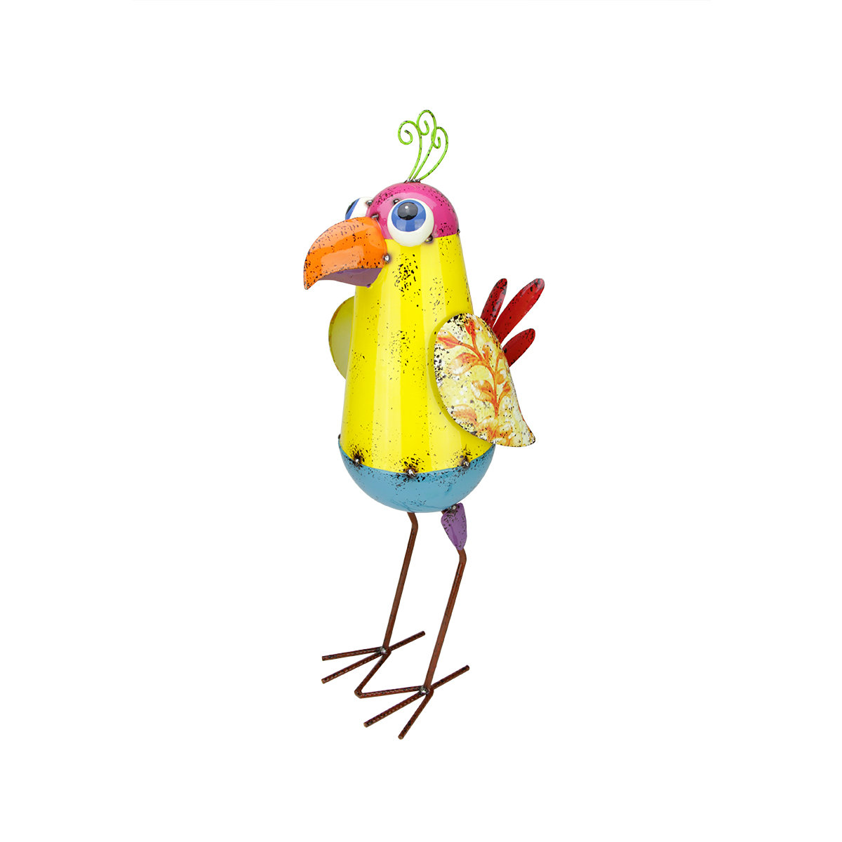 Northlight Seasonal 23.5" Bright Multi-Color Distressed Finish Bird ...