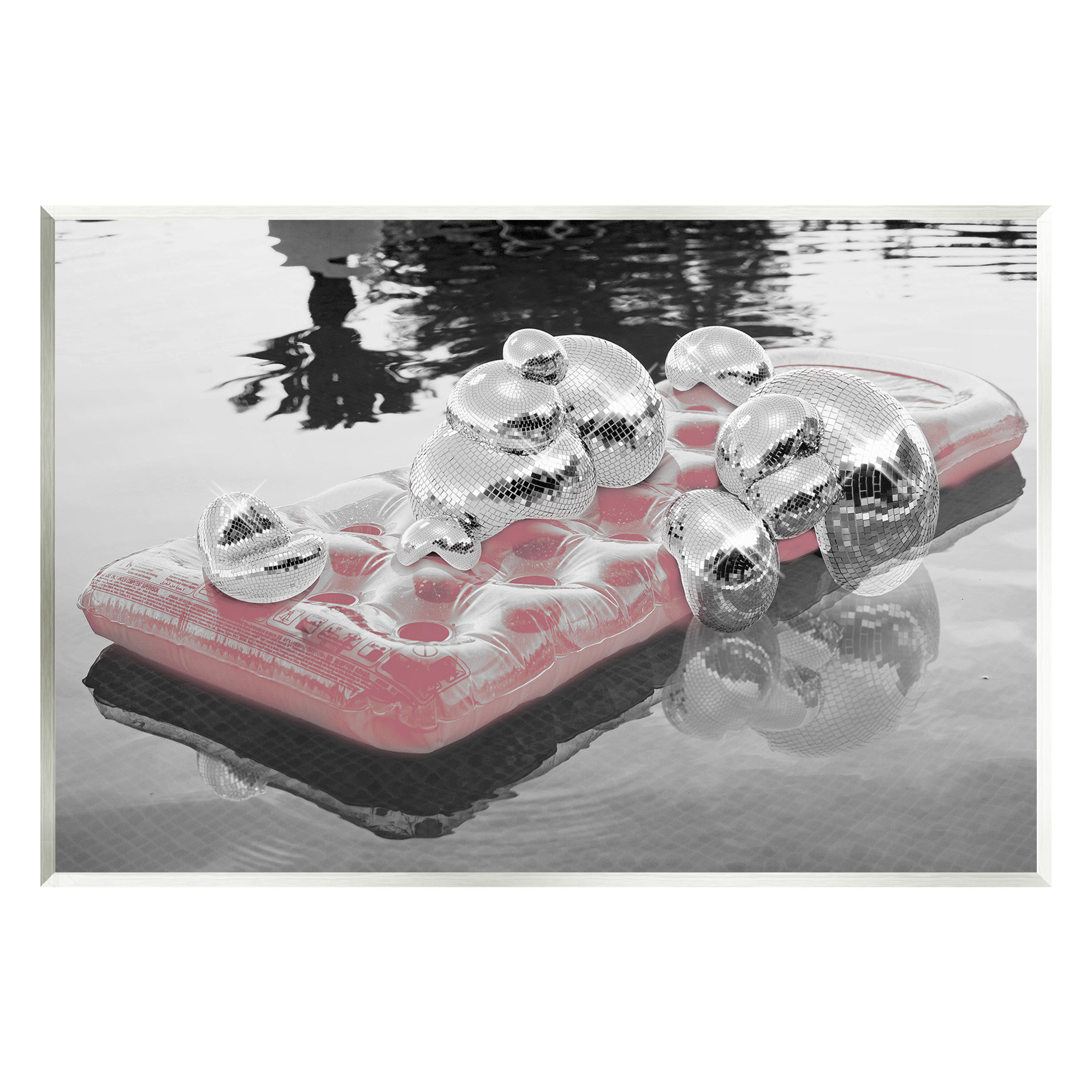 Stupell Industries Disco Balls Pool Float Wall Plaque Art by Ziwei Li ...