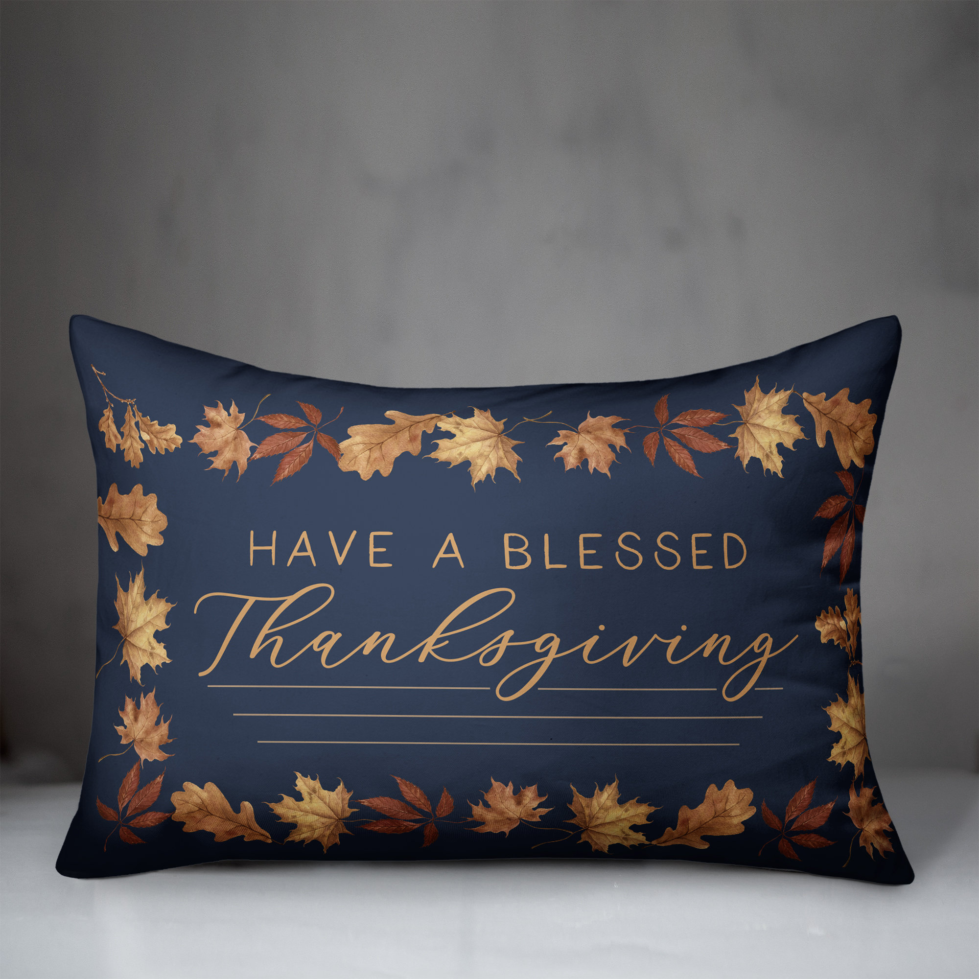 Designs Direct Creative Group Blessed Thanksgiving Blue And Gold 4 ...