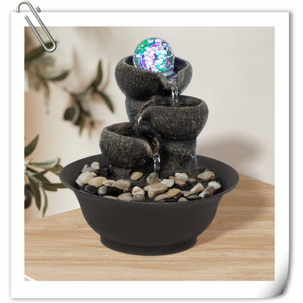 Dakota Fields Tabletop Fountain Small Relaxation Waterfall Fountain ...