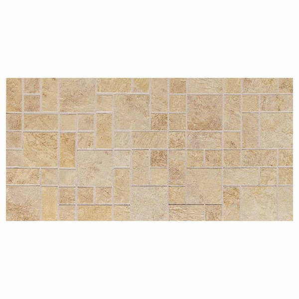 Daltile Continental Slate 3" X 3" Glass Mosaic Tile inEgyptian Beige ...