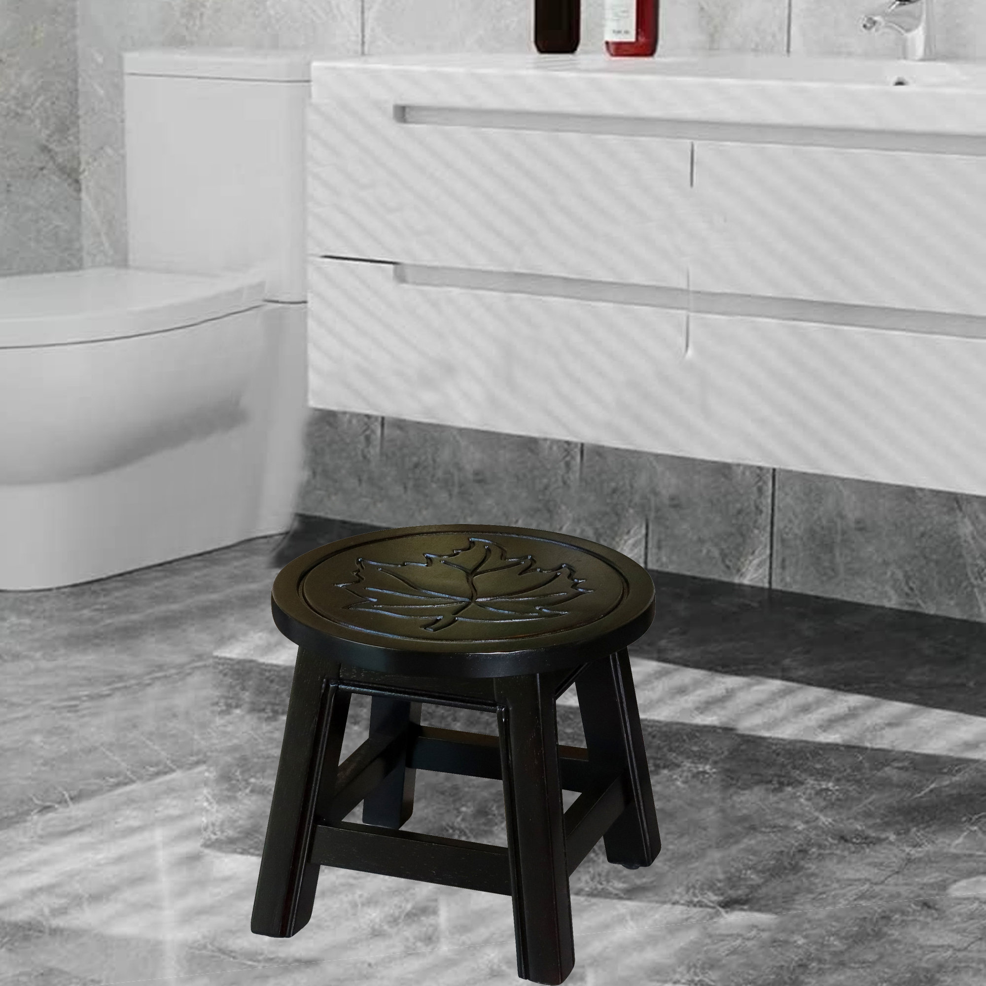 Wildon Home® Denyla 1 - Step Wood Step Stool - Wayfair Canada