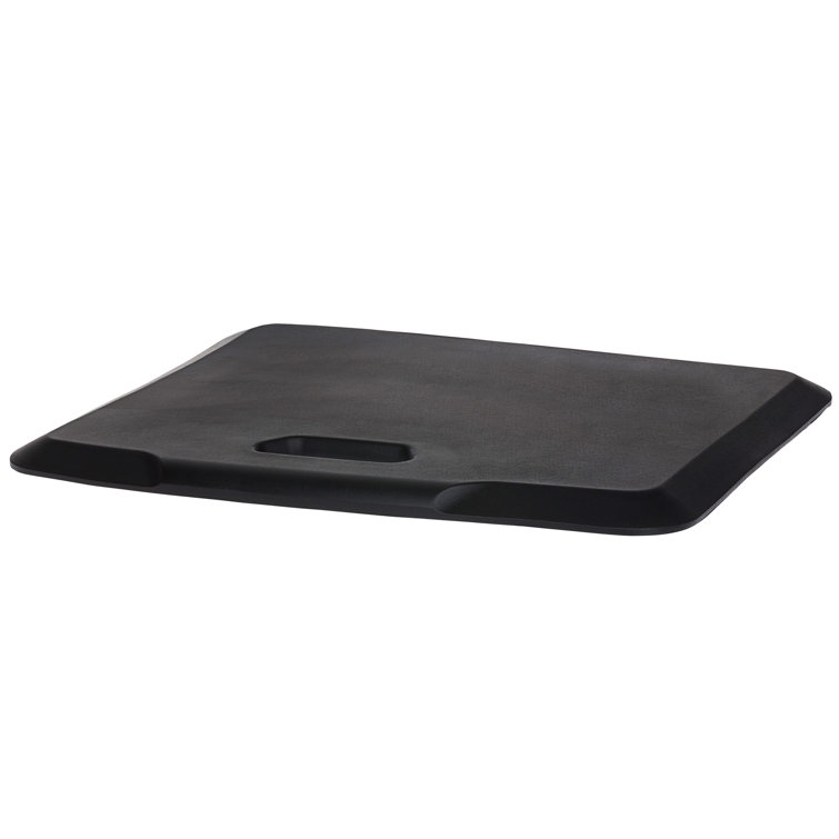 Symple Stuff Rubberised-Gel Foam Anti-Fatigue Standing Desk Mat - Black ...
