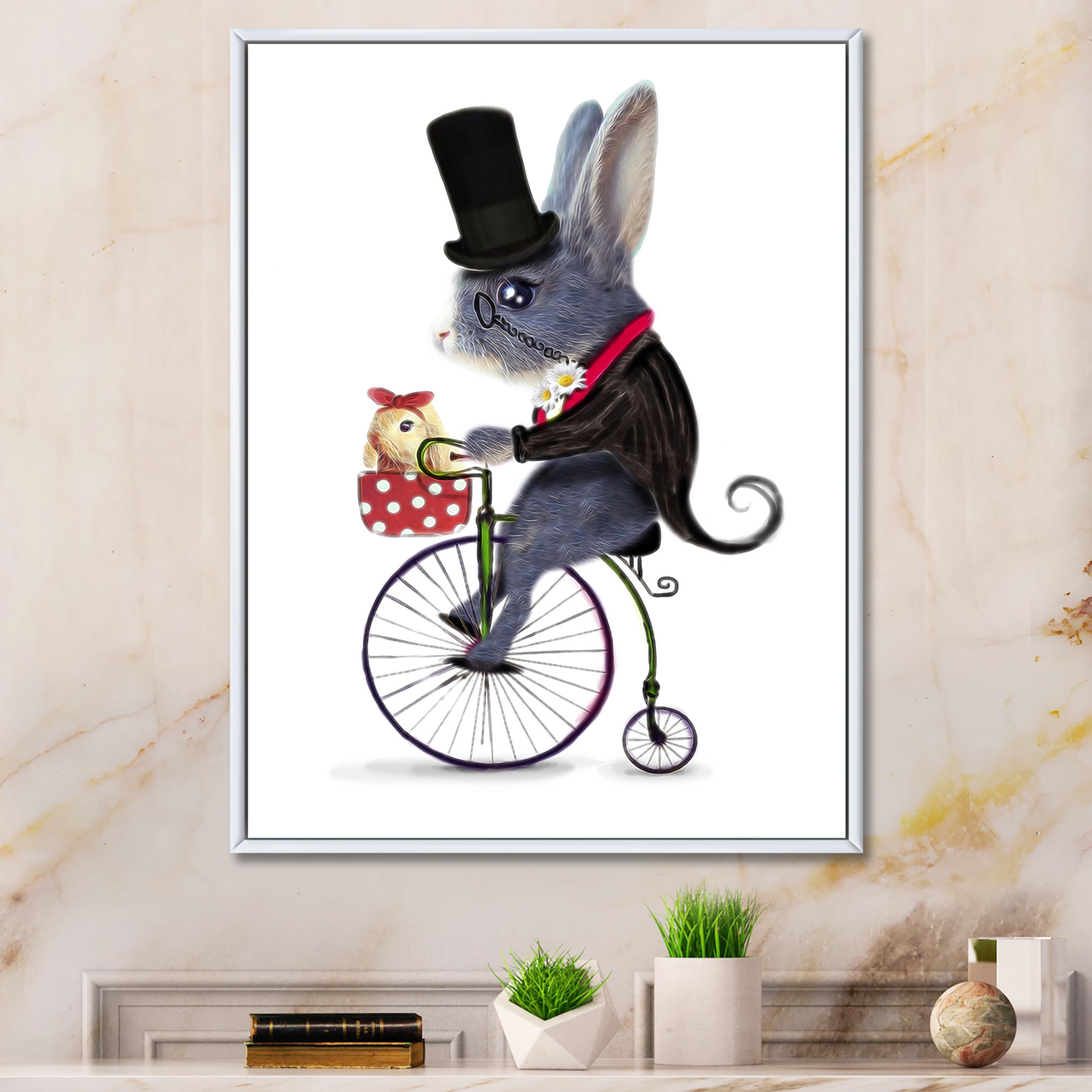 Trinx Cartoon Rabbit Riding Bicycle " Cartoon Rabbit Riding Bicycle ...