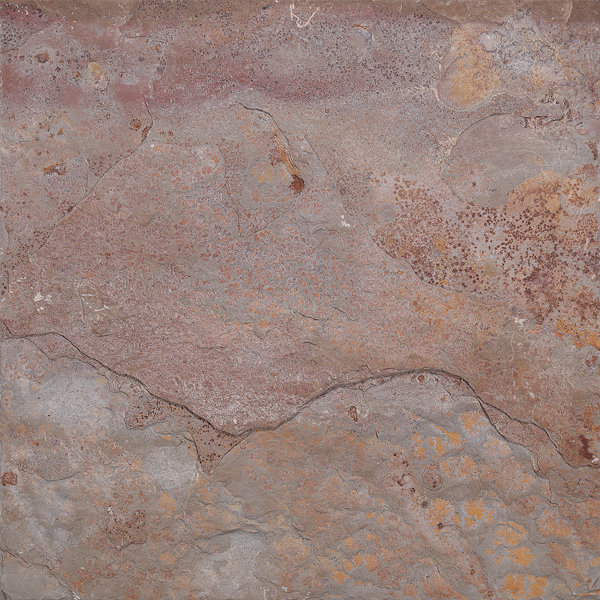 17 Stories 16" x 16" Natural Cleft Lotus Gold Slate Wall & Floor Tile ...