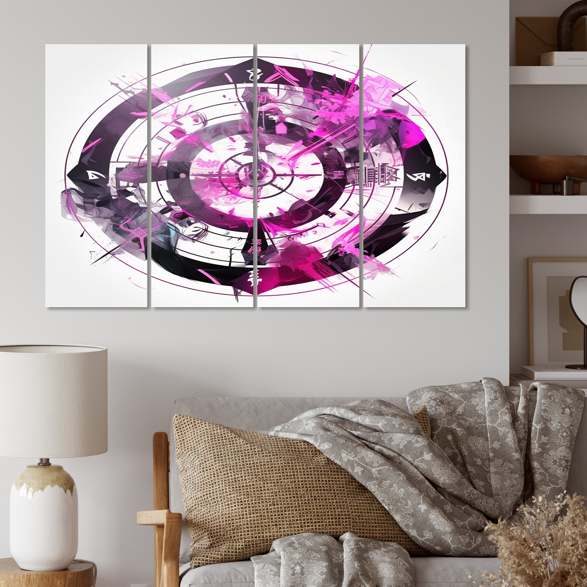 Design Art Third Eye Purple Chakra Symbol I - Christianism Wall Decor ...