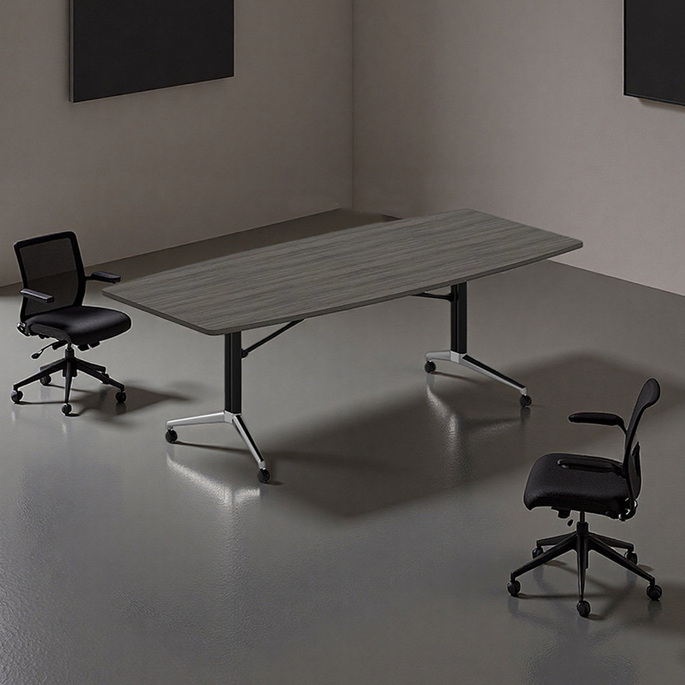 Inbox Zero Foldable Movable Conference Table with Wheels | Wayfair