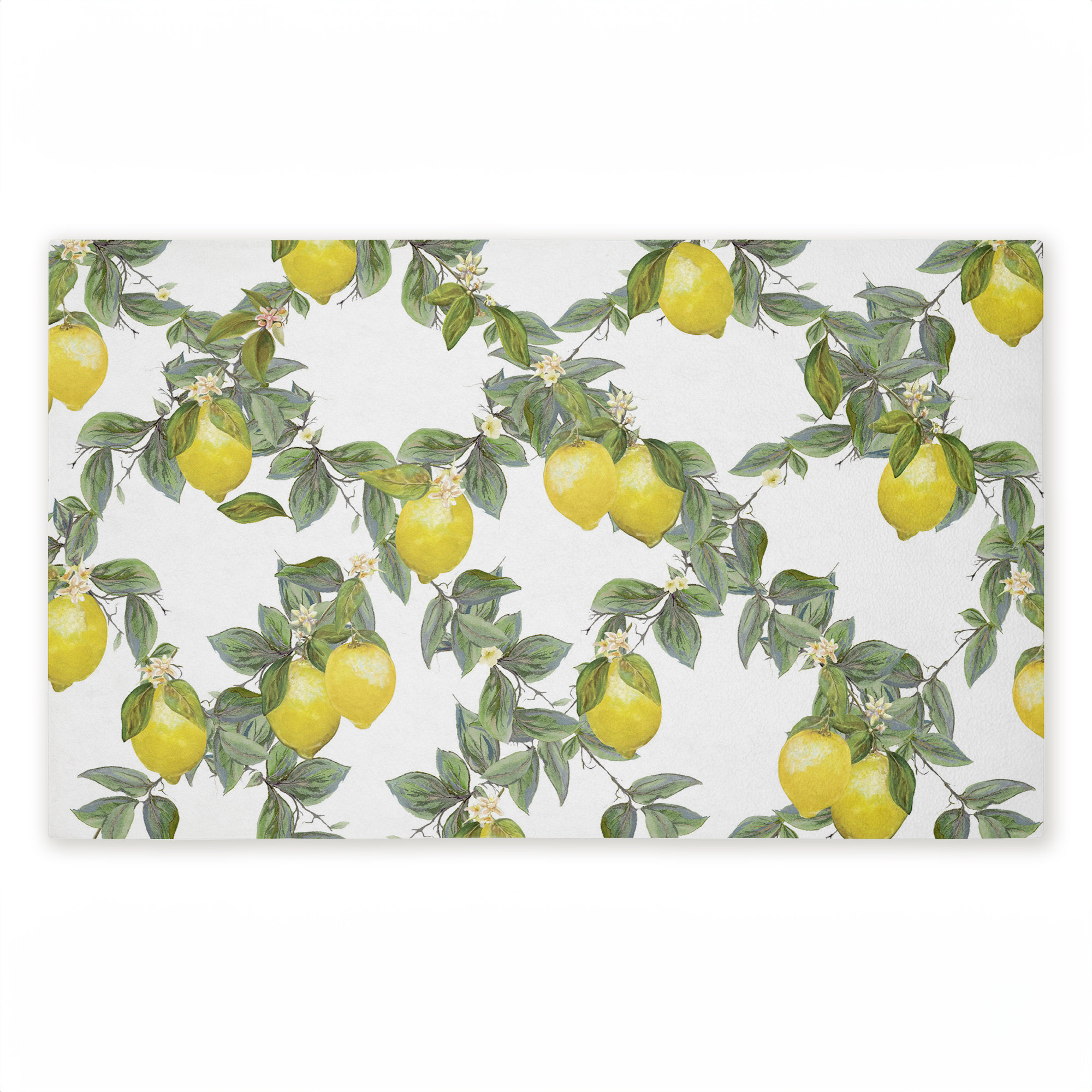 Bay Isle Home™ Fruity Lemony Vine Pattern Printed Outdoor Door Mat ...