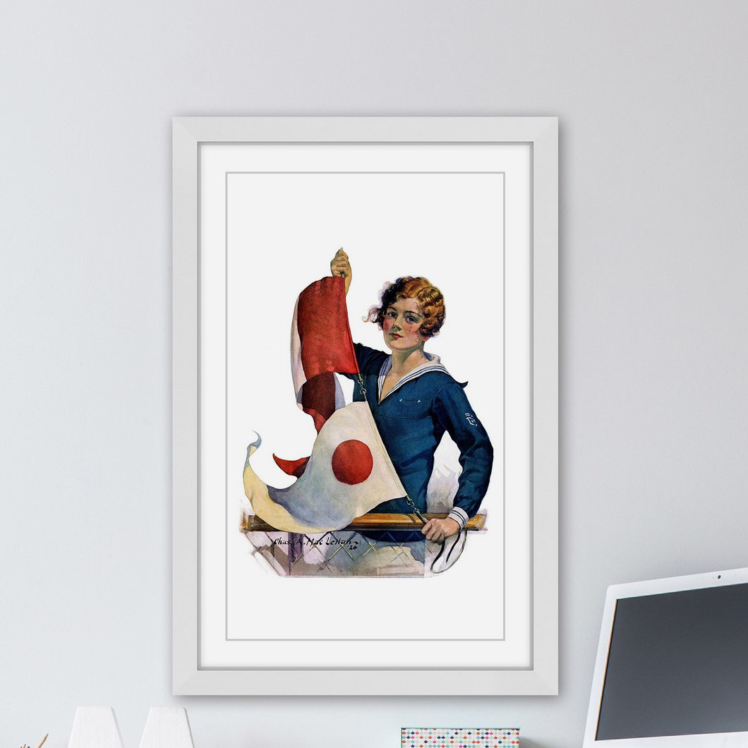 Marmont Hill 'Flag Raising' Framed Painting Print | Wayfair