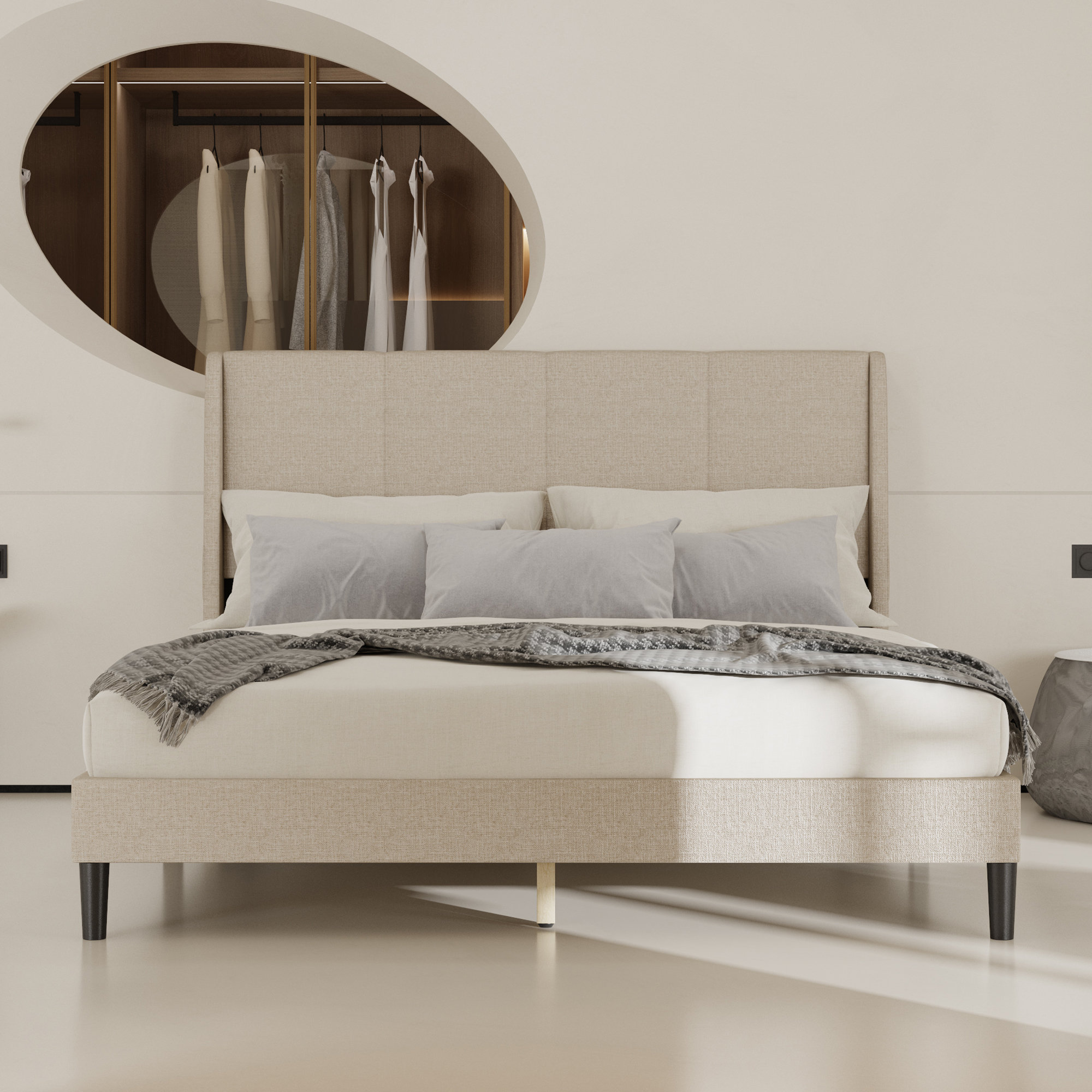 Ebern Designs Low Profile Platform Bed With Modern Design - Wayfair Canada