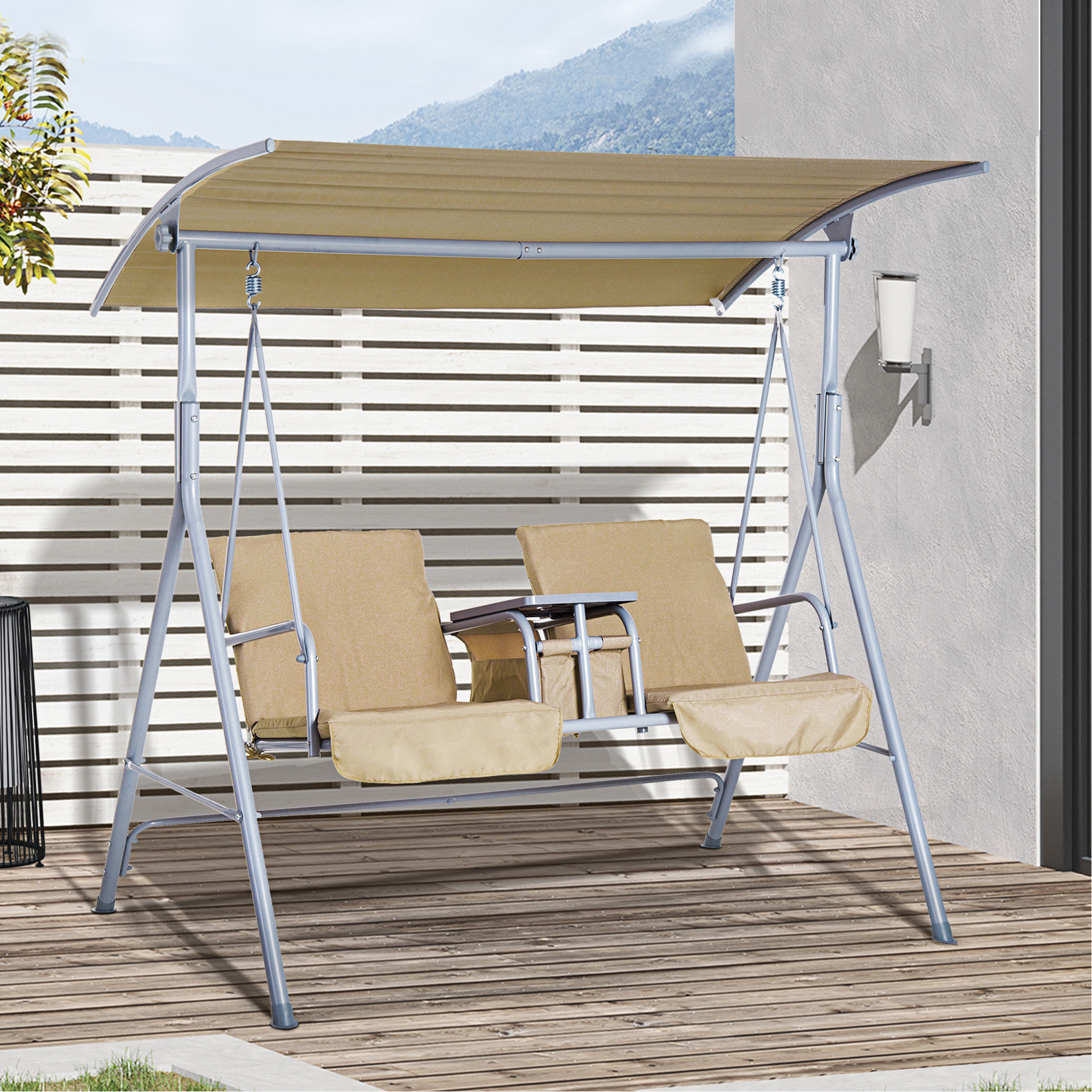 Hokku Designs Versatile Outdoor Swing Chair With Multiple Comforts And ...