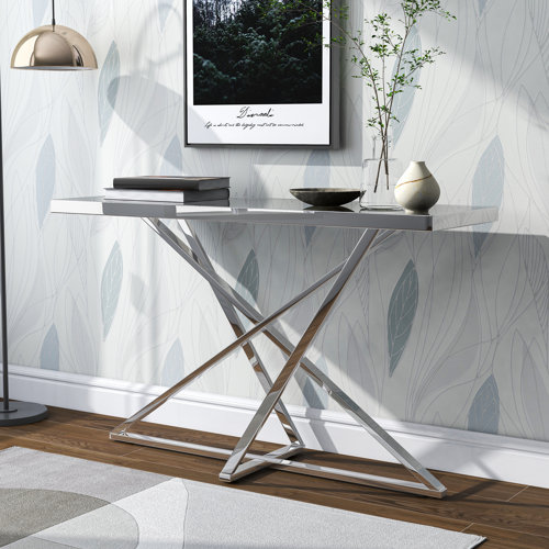 X & Cross Leg Console Tables You'll Love | Wayfair