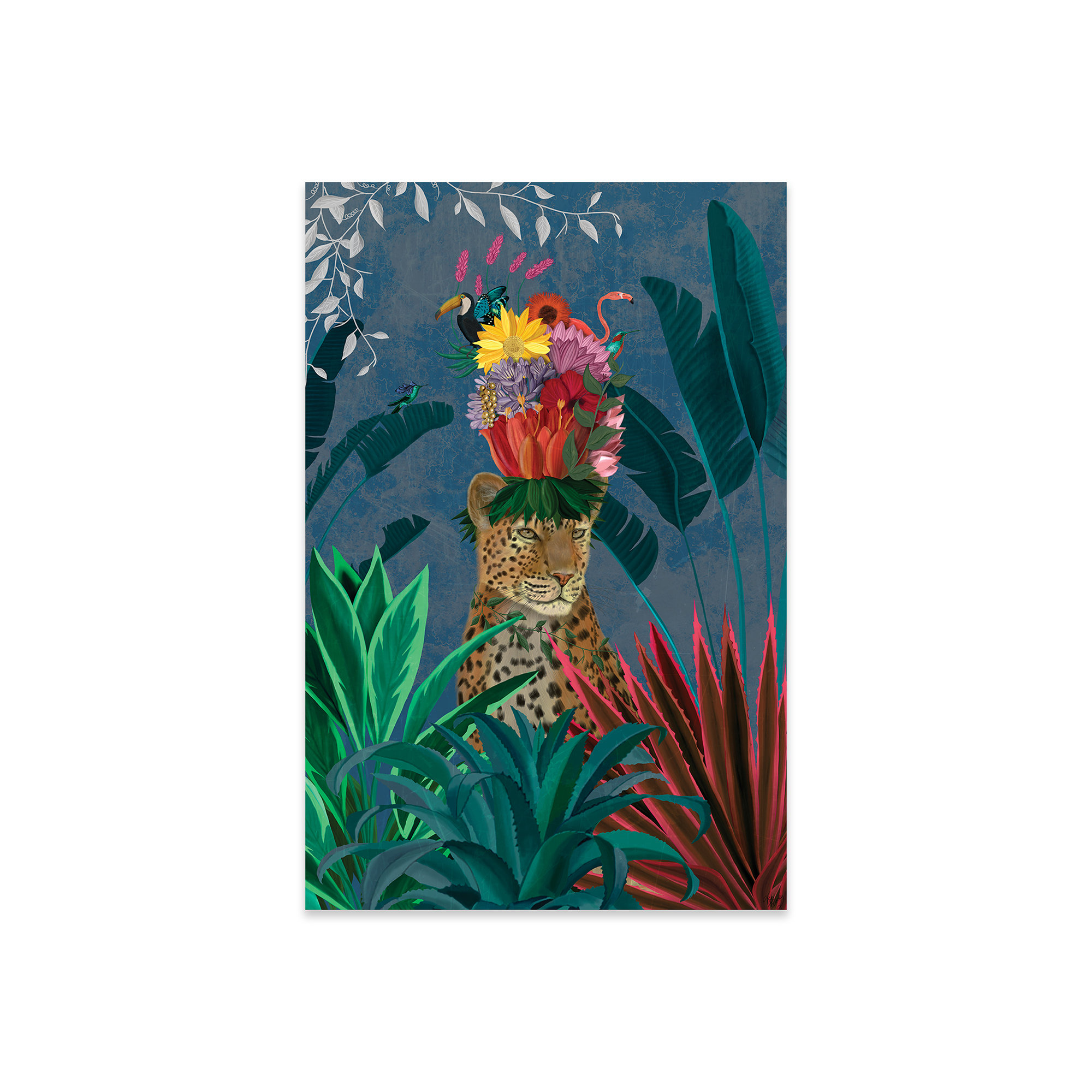 Bay Isle Home™ Leopard With Headdress by Fab Funky - Wayfair Canada