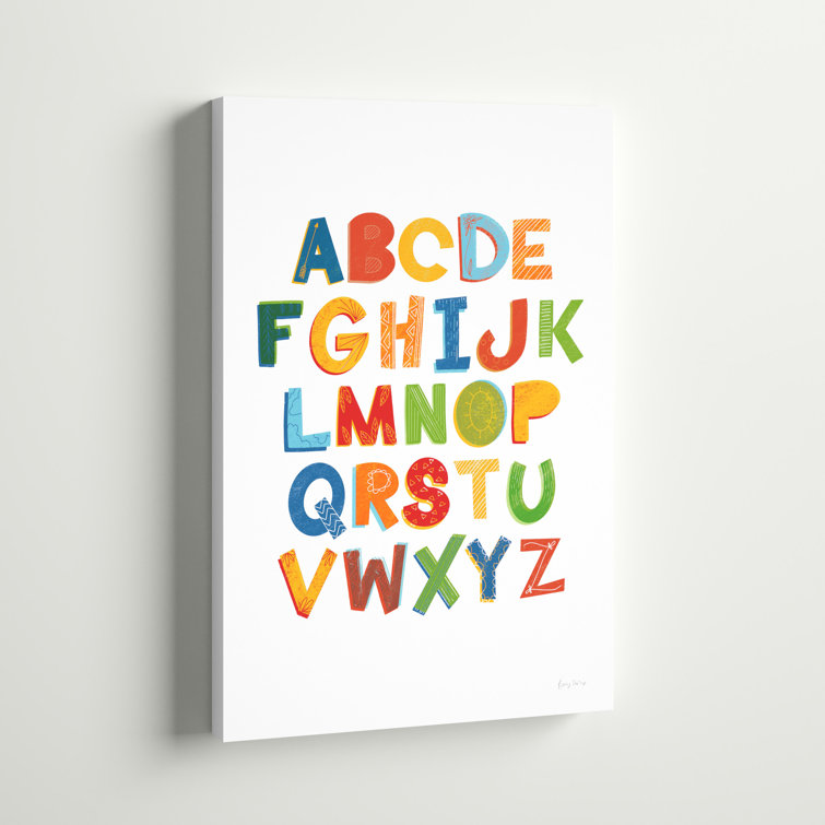 Andover Mills™ Baby & Kids Colorful Alphabet On Canvas by Becky Thorns ...